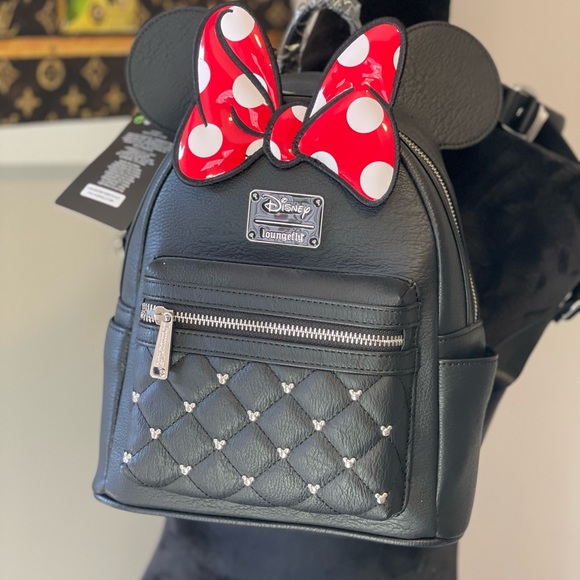 Bags | Black Minnie Mouse Loungefly | Poshmark